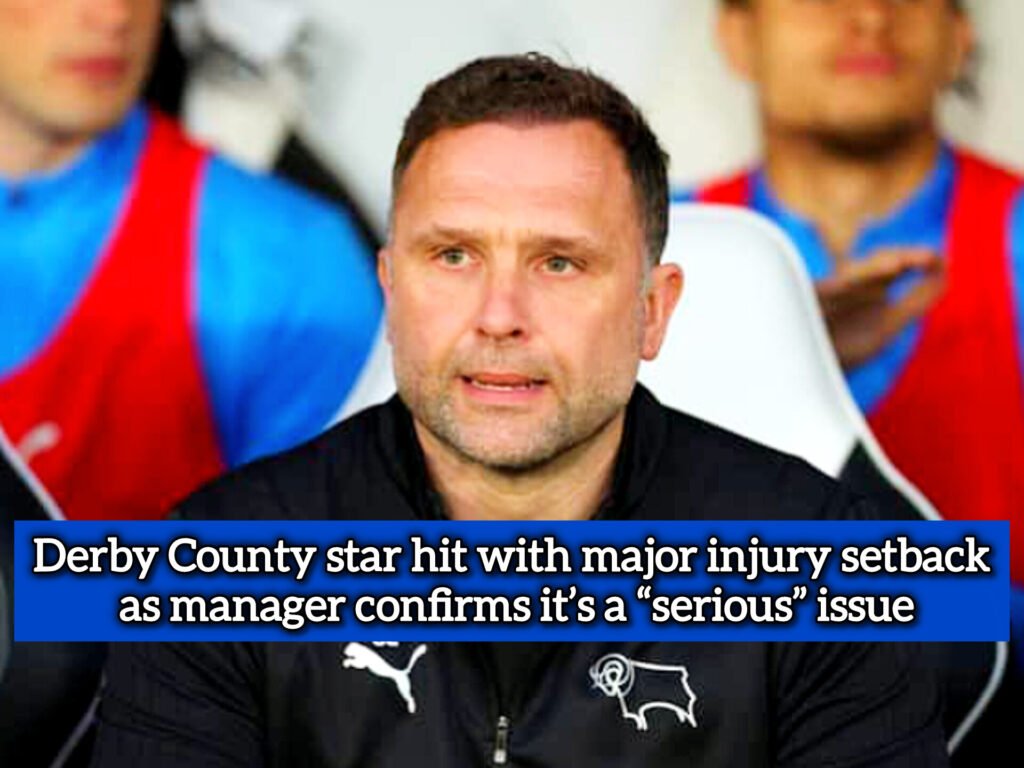 ‎Derby County star hit with major injury setback as manager confirms it ...